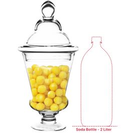 Glass Apothecary Storage Jar Candy Buffet Container | Glass Vases Depot